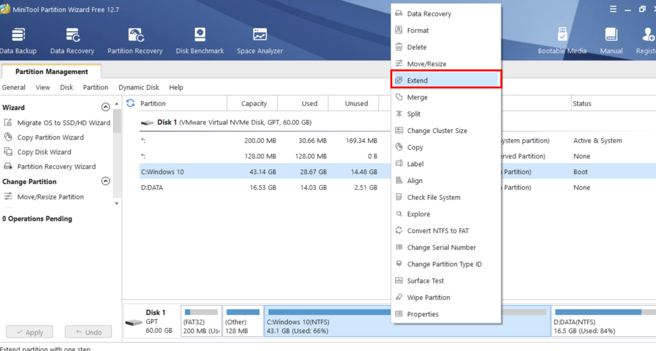 Hướng dẫn mở rộng dung lượng ổ đĩa máy tính trên Windows